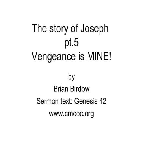 The story of Joseph 5 | PPT