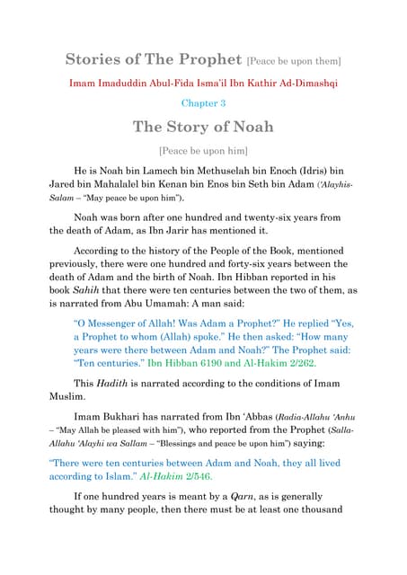 The Story of Prophet Nuh for Children | PPTX