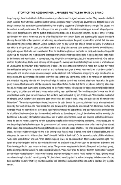 The wise old woman | PPTX