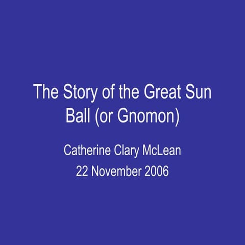 The story of the great sun ball power point | PPT
