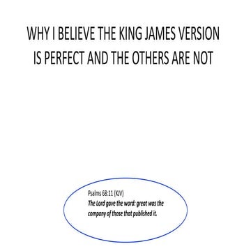 The Story of the KJV | PPTX