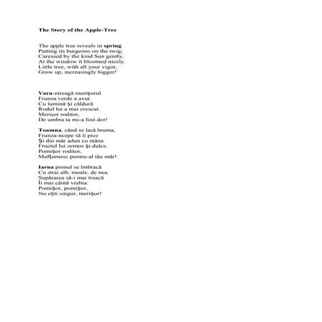 The Story of the Little Apple Tree | DOC