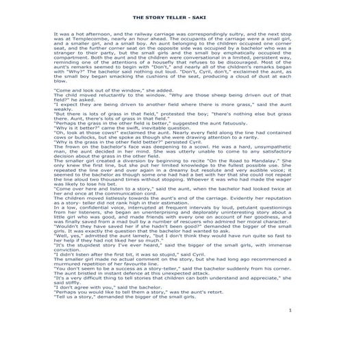 The story teller | DOC | Zoos & Aquariums | Attractions