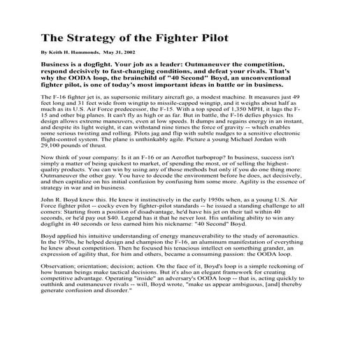 The strategy of the fighter pilot | DOCX