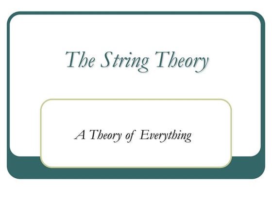 String Theory 1 Pptx