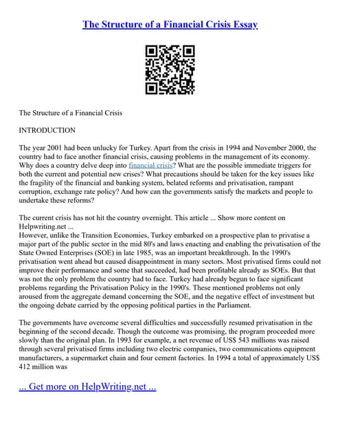 Financial crisis up to 2020 | PPT