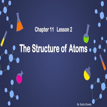 The Structure of Atoms.pptx grade 6 ppt integrated science | PPTX