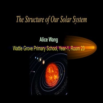 The structure of our solar system alice wang-final version | PPTX