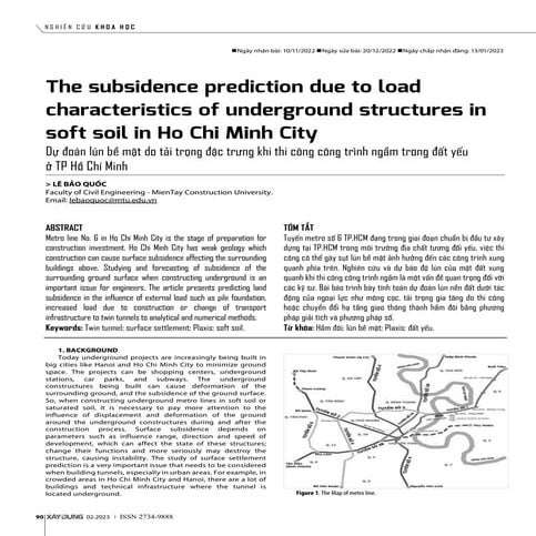 THE SUBSIDENCE PREDICTION DUE TO LOAD CHARACTERISTICS OF UNDERGROUND ...
