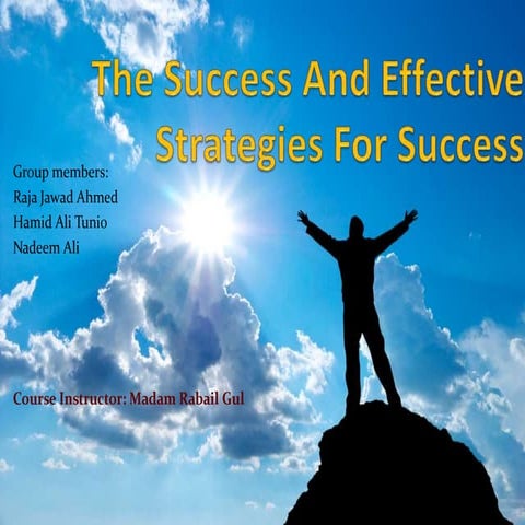 The success and effective strategies for success | PPTX