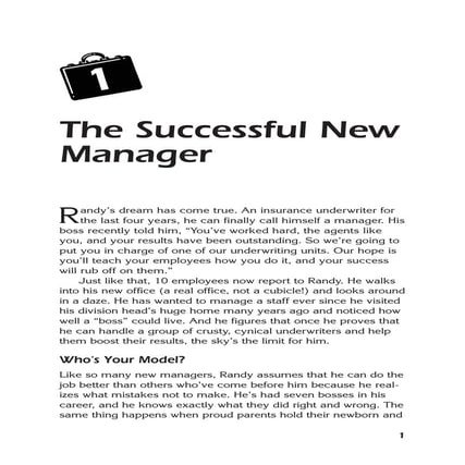 The successful new manager | PDF