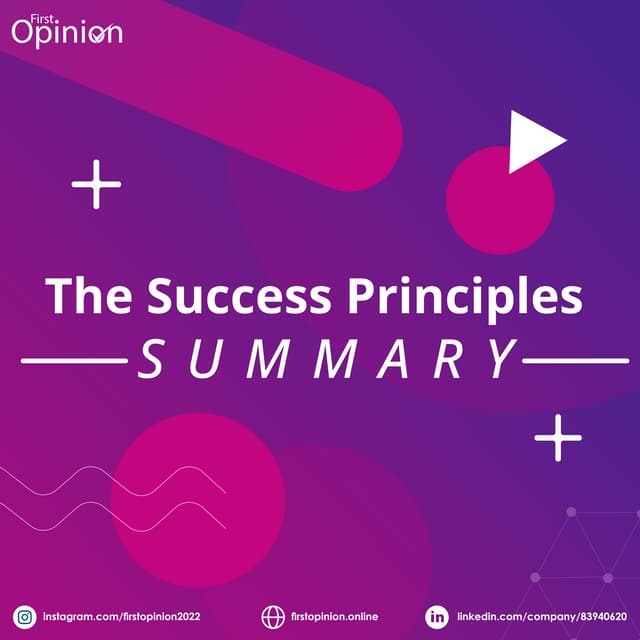 The Success Principles | PDF