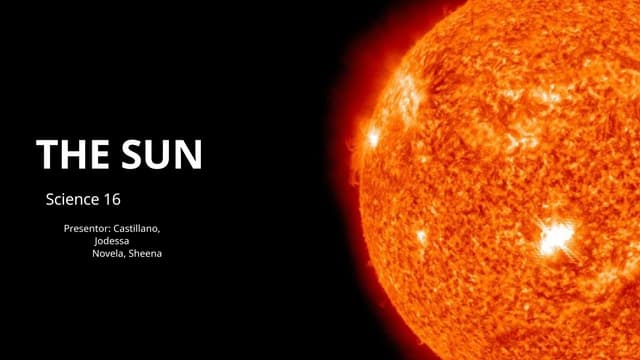 The Sun | PPTX