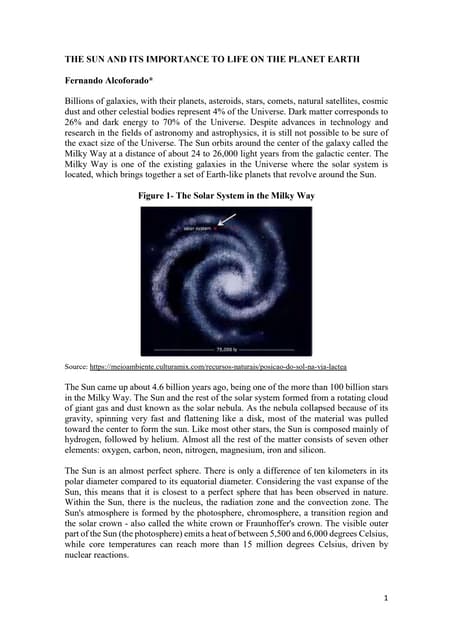 Why Solar System is Important? | PDF