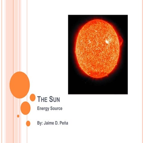 The sun as source of energy tutoring video | PPT