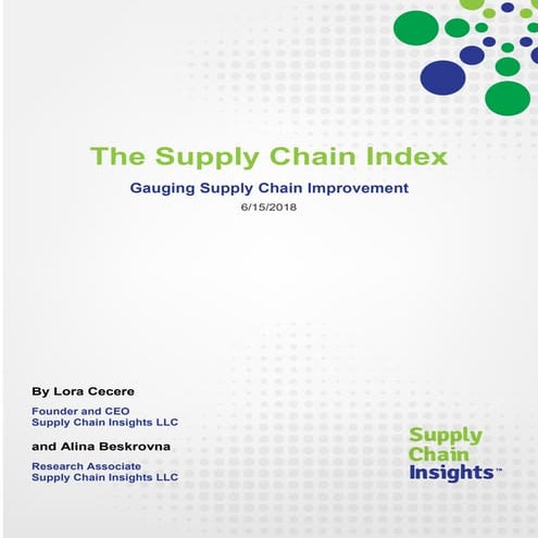 The Supply Chain Index - 2018 | PDF