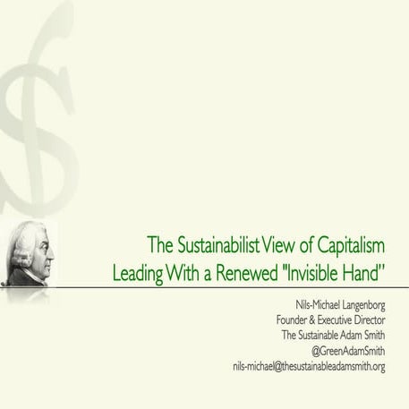 The Sustainabilist View Of Capitalism | PPT