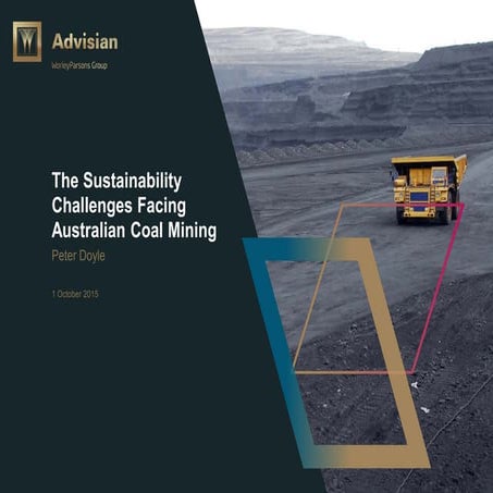 The sustainability challenges facing Australian coal mining | PDF