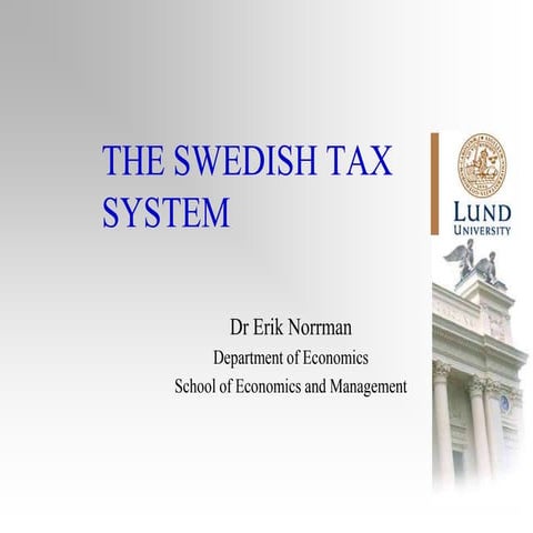 The swedish tax system | PPT