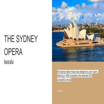 The Sydney opera competition | PPTX