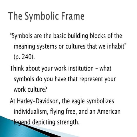 The Symbolic Frame | PPT