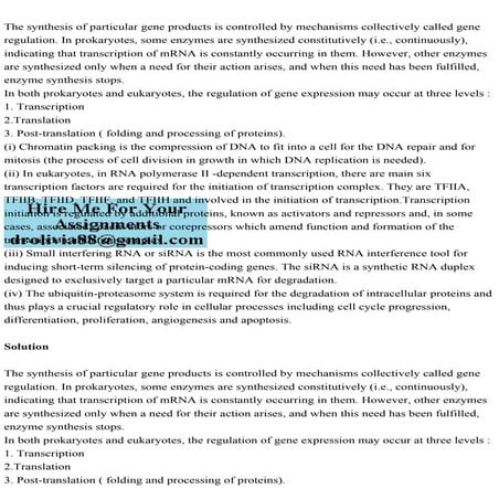 The synthesis of particular gene products is controlled by mechanism.pdf
