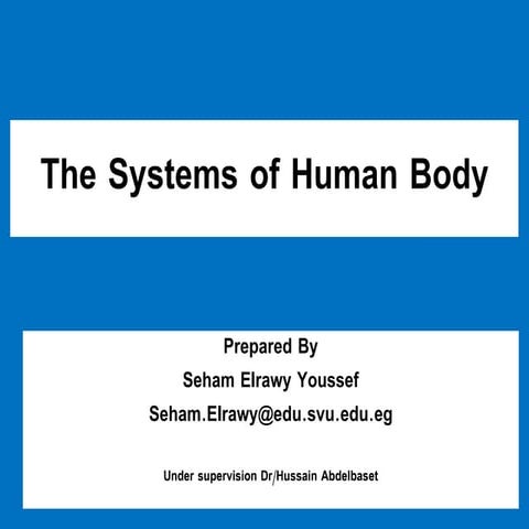 The systems of human body | PPTX