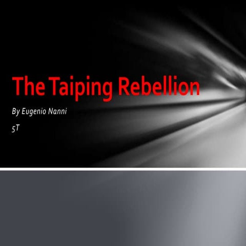The Taiping Rebellion | PPTX