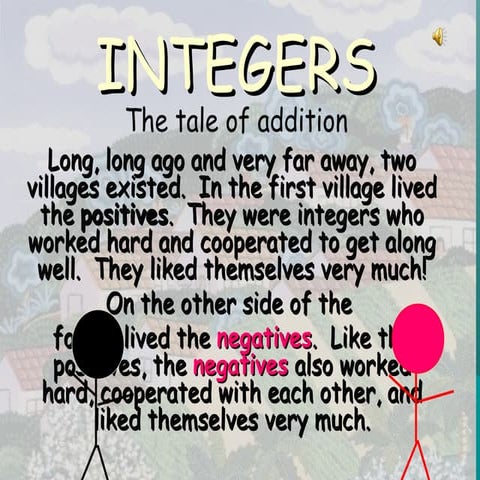 The tale of addition of integers | PPT