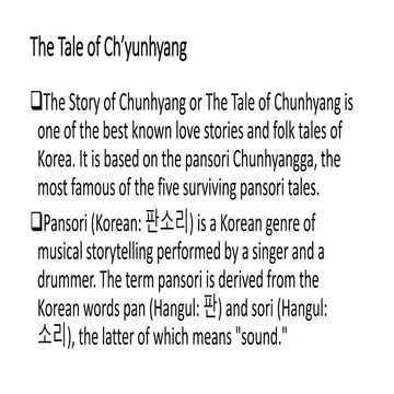 The Tale of Ch’yunhyang.pptx