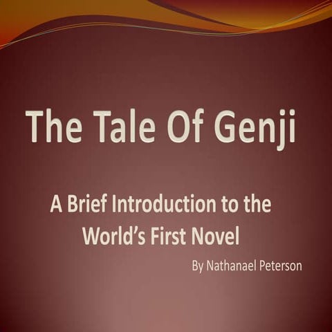 The Tale of Genji PowerPoint | PPTX