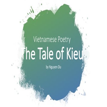 The Tale of Kieu Vietnamese Poetry..pptx