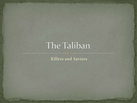 Taliban | PPT