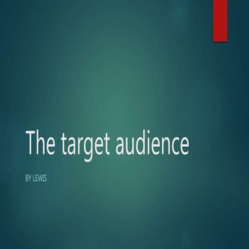 Target audience | PPTX