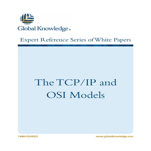 The TCP/IP and OSI models | PDF
