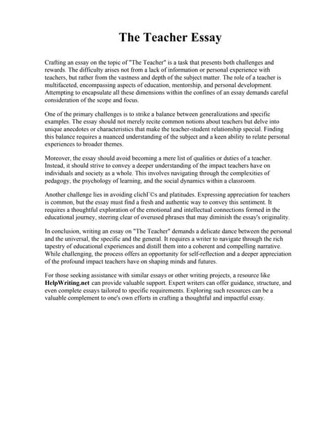 Essay For Teachers.pdf