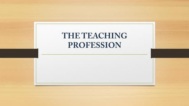 The Concept of Teaching as a Profession.pdf