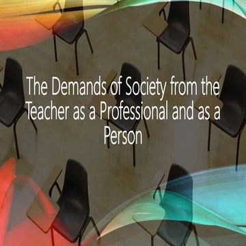 The teaching profession | PPT