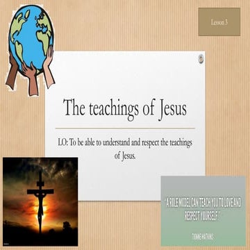 The teachings of jesus for 11-14 years | PPT