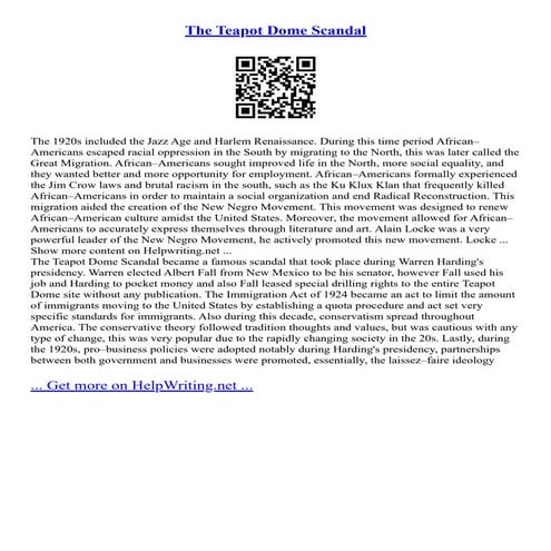 The Teapot Dome Scandal | PDF