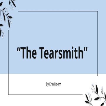Presentation The Tearsmith. English lesson. | PPT