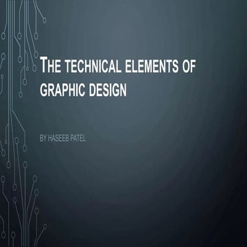 The technical elements of graphic design 1 | PPTX | Web Development ...
