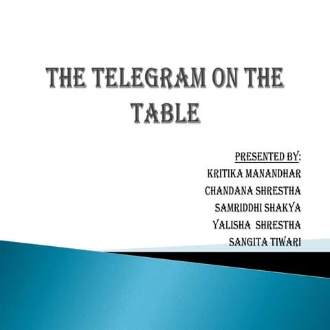 The telegram on the table | PPTX
