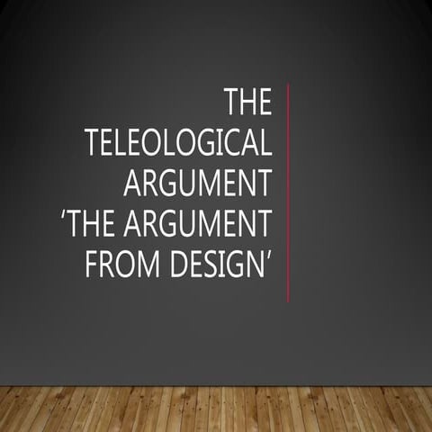 The teleological argument | PPTX