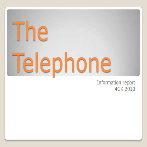 The Telephone by 4gk | PPTX