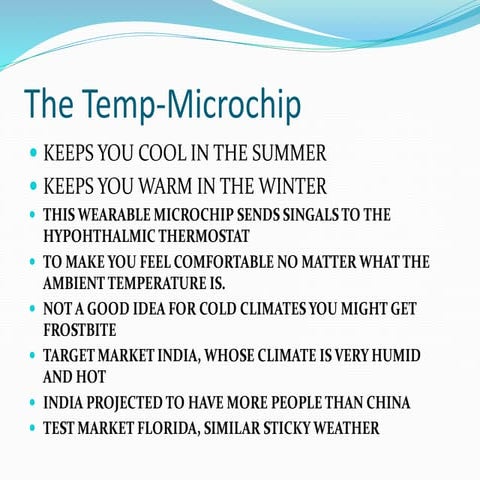The temp microchip version 2 | PPTX