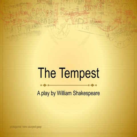 The tempest English literature | PPTX