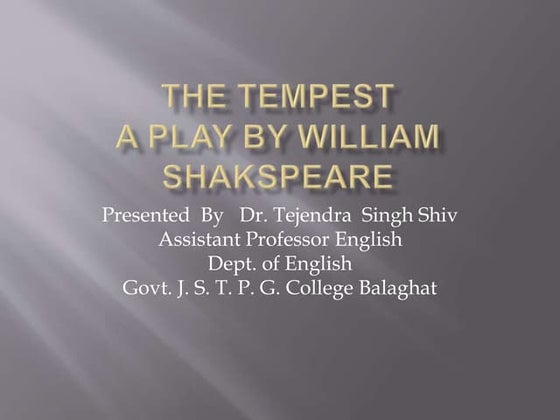 The Tempest | PPT
