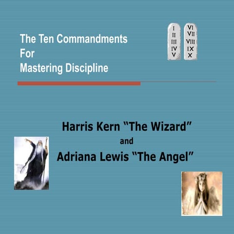 The Ten Commandments of Discipline | PPT