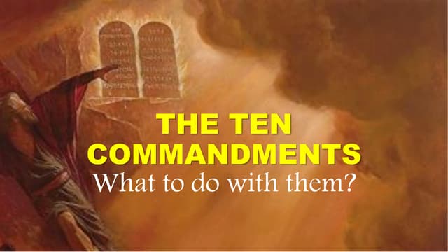 Ten Commandments | PPTX